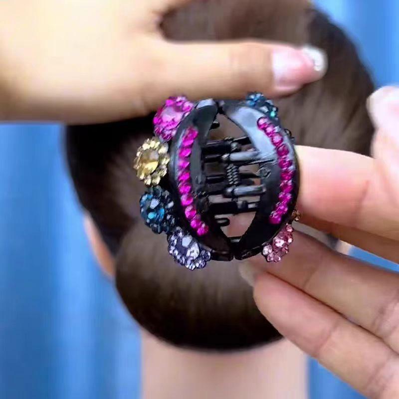 ・カテゴリ: ヘアアクセサリー・素材: アクリル・スタイル: ライトラグジュアリー、高級感、ファッションOL、ファッション通勤・加工: 手作業・種類: ポニーテールクリップ、バンスクリップ・カラー展開: 八方来財-シャンパン、八方来財-カラ...