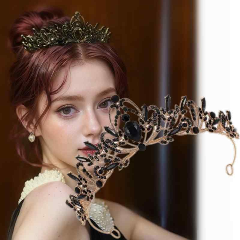 ・素材: 合金・純度: 亜鉛合金・スタイル: 欧米風・タイプ: 女性用・デザイン: クラウン・加工方法: 電気メッキ・クリスタル種類: ホワイトクリスタル・おすすめシーン: 結婚式、誕生日、旅行記念、祝日、引っ越し、展示会、プロモーション、...