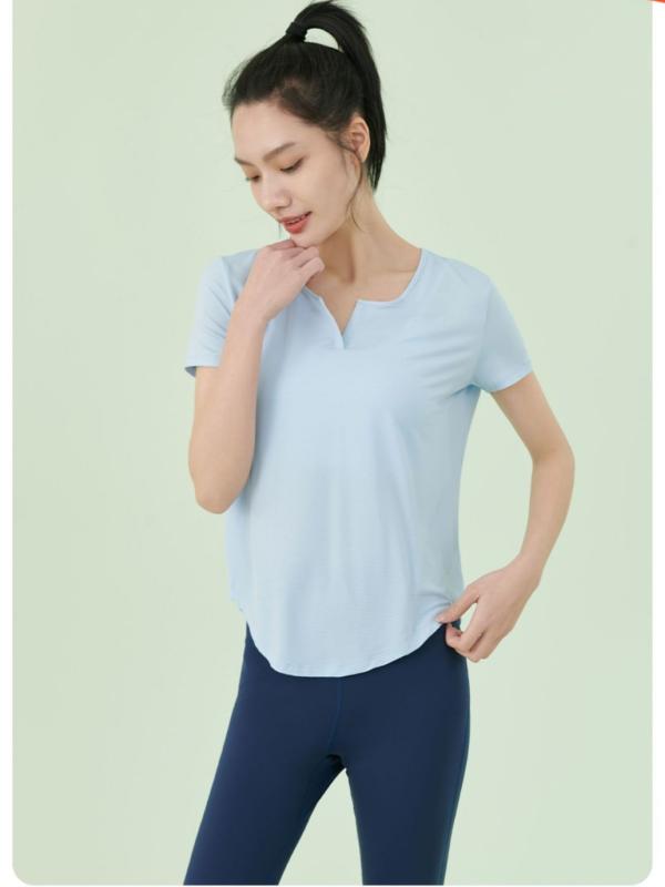 ・カテゴリ: Tシャツ・機能: 速乾・性別: レディース・柄: 無地・主な素材: ナイロン 85%・裏地素材: スパンデックス 15%・カラー展開: ホワイト、イエロー、ライトグリーン、ライトブルー・サイズ展開: S、M、L、XL・適用シー...