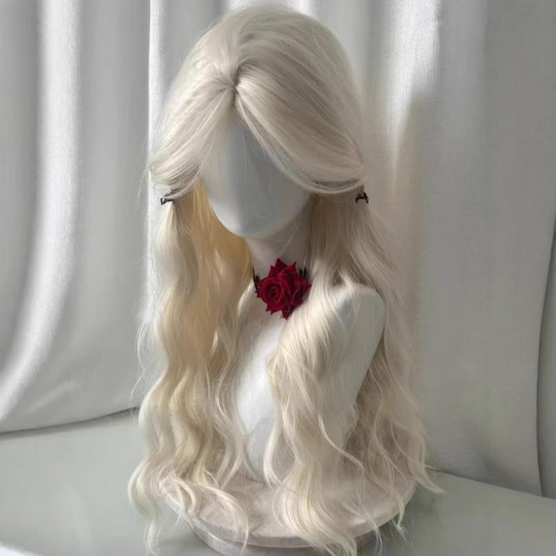 ・型番: フルウィッグ・対象: 女性・加工方法: マシンメイド・素材: 耐熱ファイバー・肌色: 全ての肌色・顔型: 全ての顔型・前髪: ストレート、または斜め・スタイル: ナチュラル・効果: ヘアアレンジ、変身・ウィッグのスタイル: ロング...