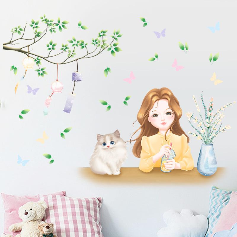 ・素材: PVC・機能: 装飾・柄: 植物花卉・枚数: 1枚・種類: 防水ウォールステッカー・適用場所: リビング、寝室、書斎、ダイニング、キッチン、バスルーム、玄関、ベランダ、商業施設・スタイル: カジュアル・形状: 平面ウォールステッカ...