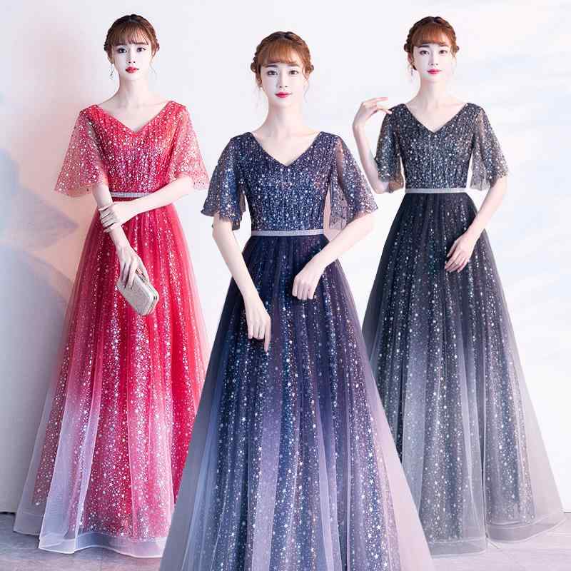 ・素材: 化学繊維混紡・主な素材: ポリエステル70%〜80%、柞蚕シルク・カラー展開: レッド、ブラック、ダークブルー・サイズ展開: S、M、L、XL、XXL、XXXL・ドレスシルエット: ボリューム・デザイン: ファスナー・ネックライン...