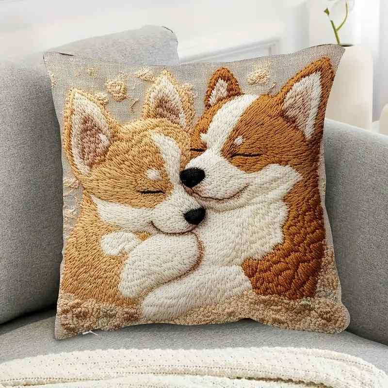 ・カテゴリ: 抱き枕カバー・シリーズ: 犬・素材: ショートパイル・サイズ: 45cm×45cm・カラー: ブラック・スタイル: モダンシンプル・仕様: 45cm×45cm (枕芯なし)、45cm×45cm (枕芯あり)・適用場所: リビン...