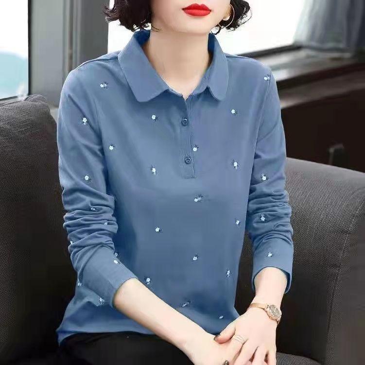 ・主な素材: ポリエステル 50%〜70%、スパンデックス 30%以下・柄: 水玉・スタイル: 原宿風・袖丈: 長袖・フィット: レギュラー・着丈: レギュラー・デザイン要素: ボタン・カラー展開: ブルー, ブラック, ワインレッド, ピ...