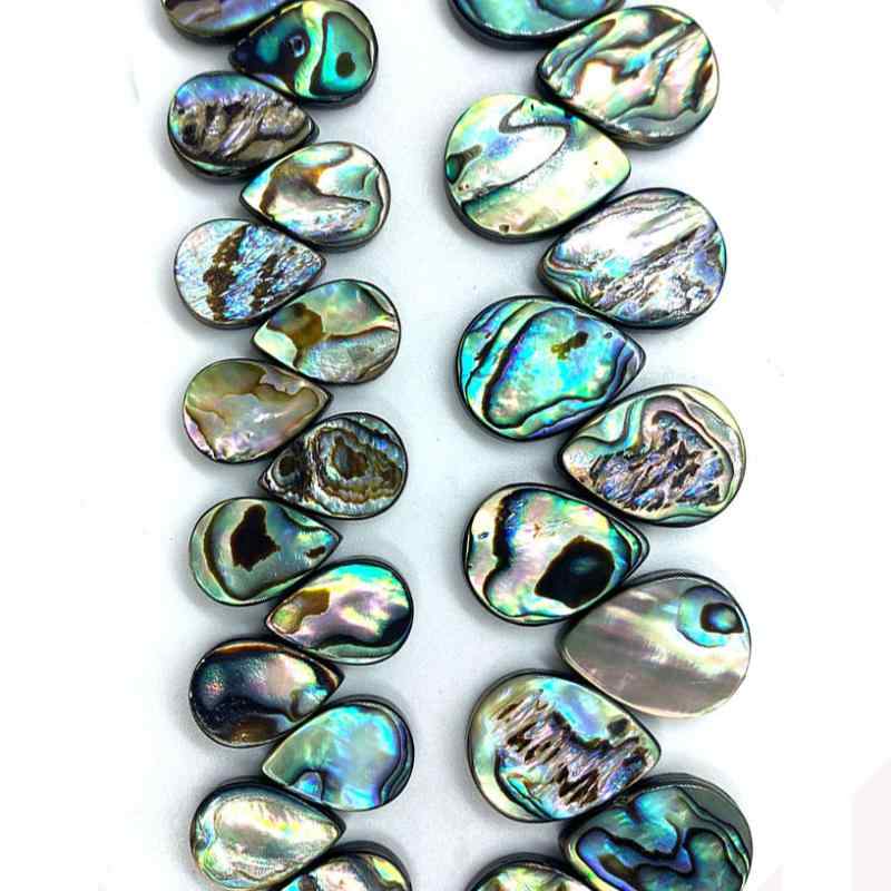 ・種類: ルースビーズ・加工方法: 研磨・素材: アワビ貝・型番: 13x18mm・スタイル: ライトラグジュアリー・柄: ドロップ型・サイズ: 10mm