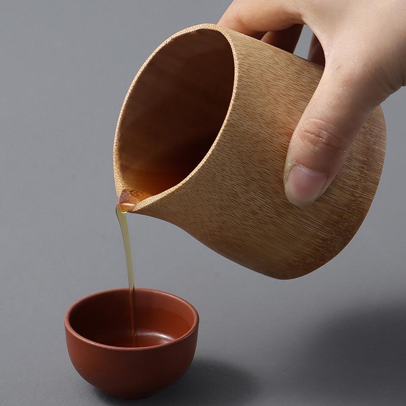 ・素材: 竹・カラー: 炭化竹節, 分茶器・スタイル: 和風