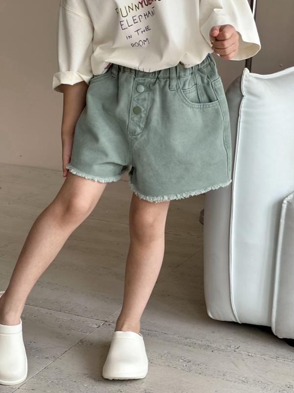 ・カテゴリ: デニムパンツ・スタイル: 韓国風・主な素材: 綿・性別: 女の子用・対象年齢: 3〜8歳 (身長100〜140cm)・丈: ショート丈・生地加工: 柔軟加工・柄: 無地・デザイン要素: スポーツ、田園、可愛い、プリンセス、トレ...