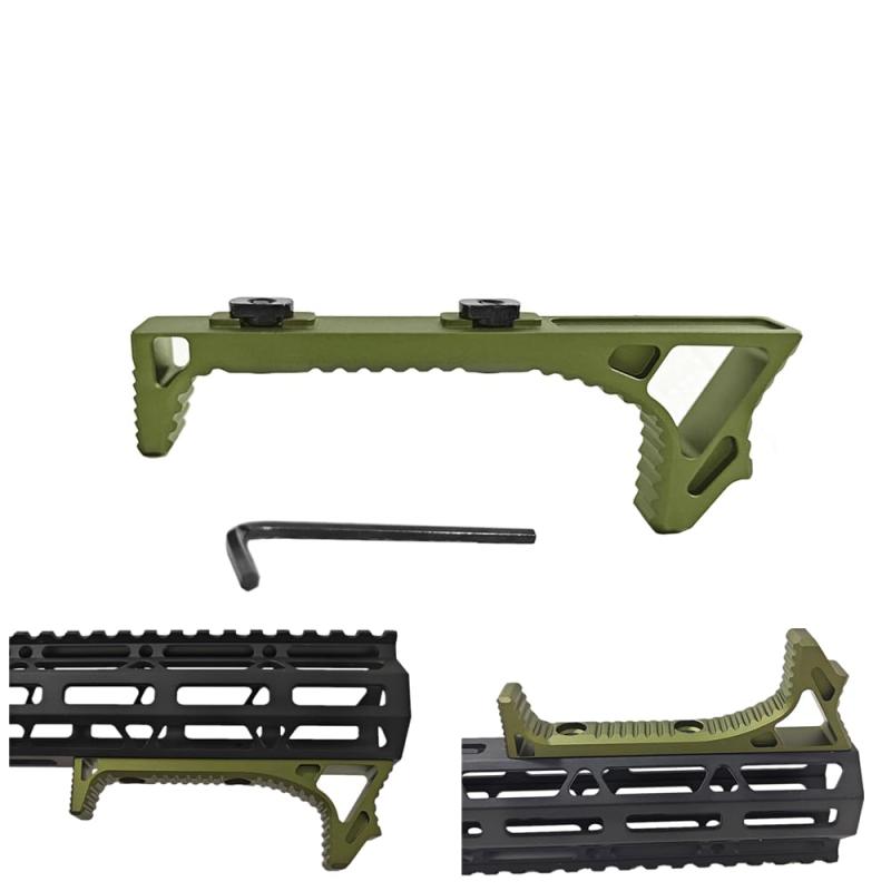 HWZ M-LOK LINK CURVED FORE GRIP(リンク カーブ フォアグリップ)軽量で耐久性のあるアルミニウム設計。複数の人間工学的で機能的なハンドストップオプション。バリケード停止機能を提供するように設計されています。素材...