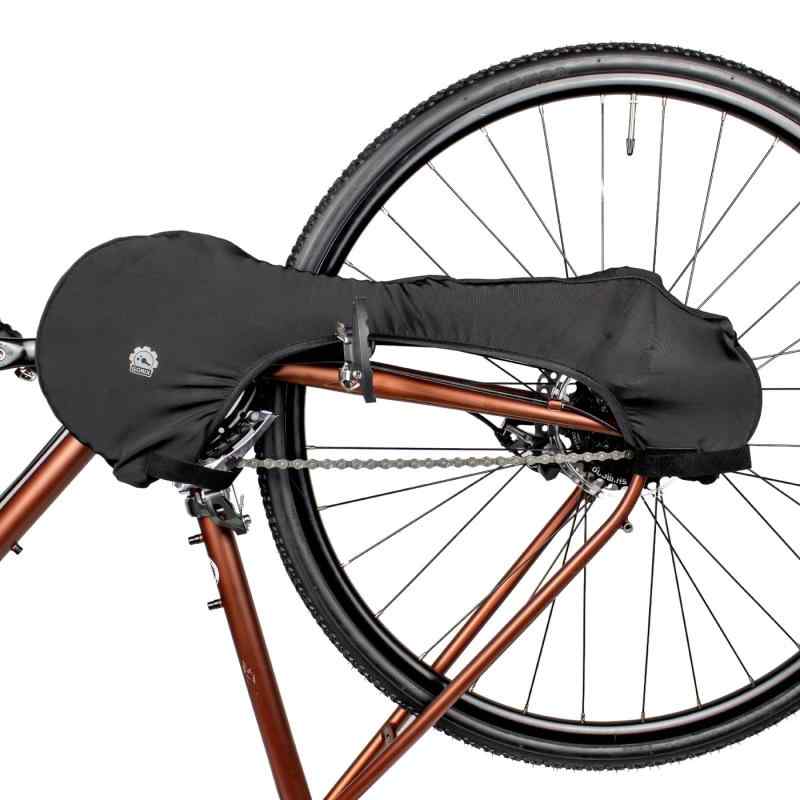 GORIX ゴリックス チェーンカバー 自転車 ロードバイク クロスバイク 輪行 伸縮 汚れ防止 傷防止 車載 保管 輸送 チェーンガード ブラック(Chain Cover)【汚れ・接触を防ぐ】 チェーン油による汚れを防ぎ、輪行袋や車内を清...