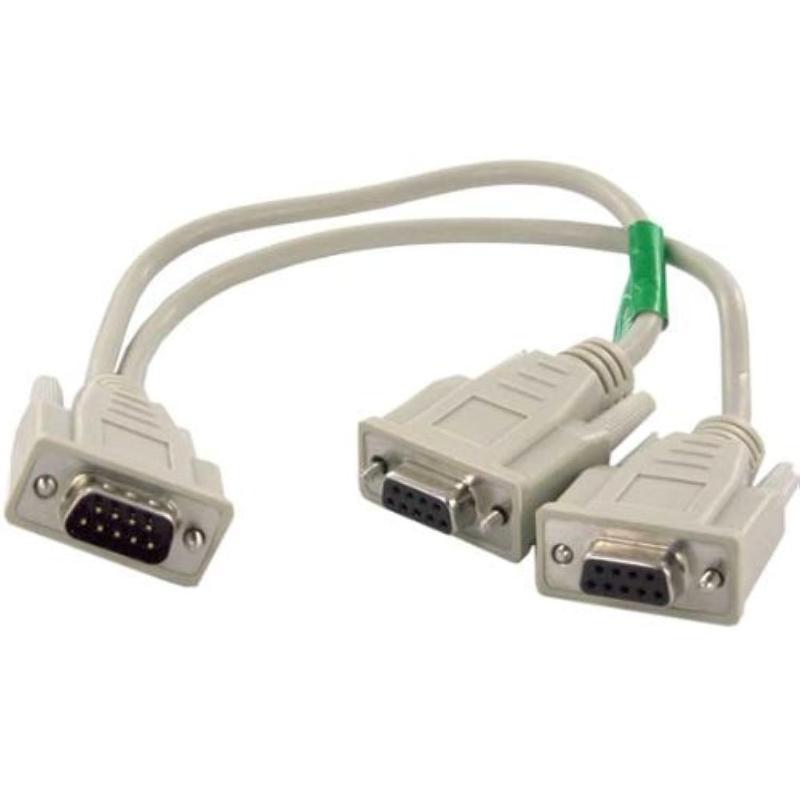 SF Cable: DB9オス - 2メス シリアル Rs232スプリッターケーブル 12インチコネクター: DB9オスx1 - DB9メスx2。つまみネジ付きフル成型コネクターで毎回早く簡単に接続できます。ゲージ: 28 AWG。長さ: ...