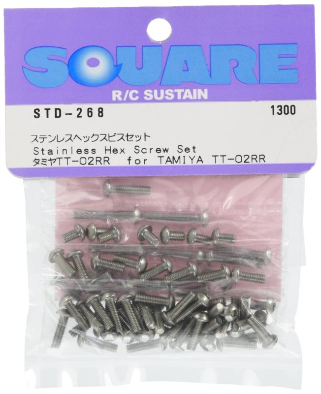 ステンレスヘックスビスセット タミヤTT02RR用 STD-268本製品に電池は使用しません。
