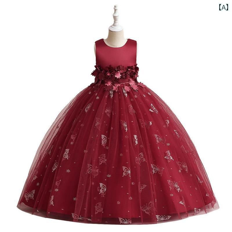 ・カテゴリ: 子供用礼服・スタイル: プリンセス・デザイン要素: プリンセス,チュール・主な素材: ポリエステル65%・裏地素材: コットン35%・対象: 女の子・対象年齢: 8歳以上・加工: エンザイムウォッシュ・カラー展開: ワインレッ...