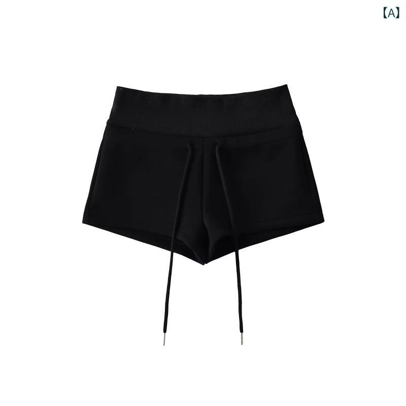・主な素材: 綿70-80%、ポリエステル30%以下・丈: ショートパンツ・ウエスト: ハイウエスト・厚み: 中厚・カラー展開: ブラック、白グレー、ライトブルー、ライトグレー、ライトピンク、淡い黄色・サイズ展開: S、M、L・スタイル: ...