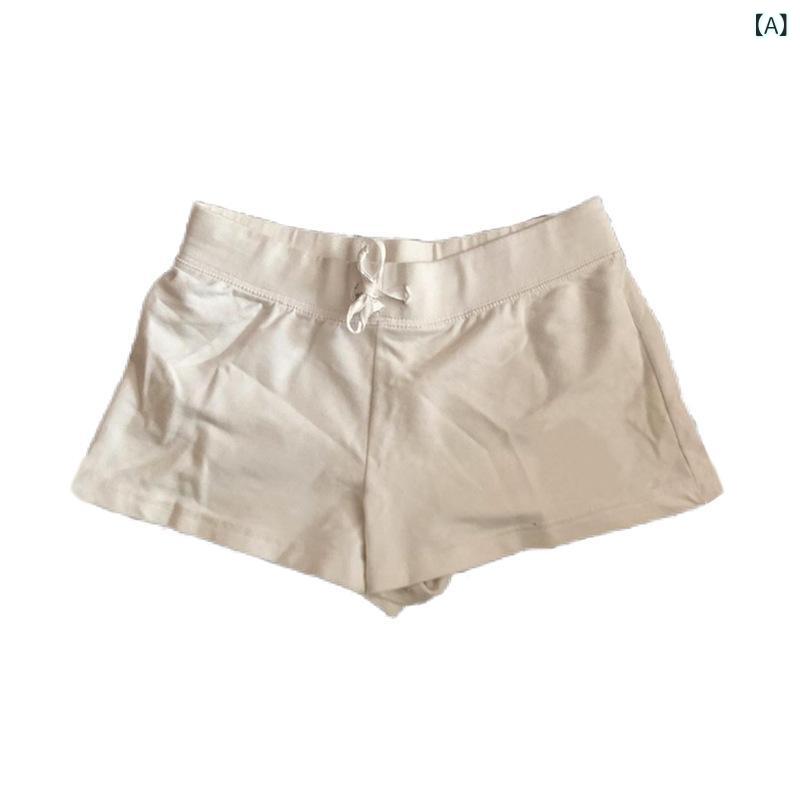 ・主な素材: ポリエステル90-95%・丈: ホットパンツ・ウエスト: ゴム・厚み: 薄手・カラー展開: ミルクホワイト・サイズ展開: S、M、L・スタイル: カジュアル・デザイン: ベーシック・ストレッチ: 中程度・装飾: 紐・加工: ノ...