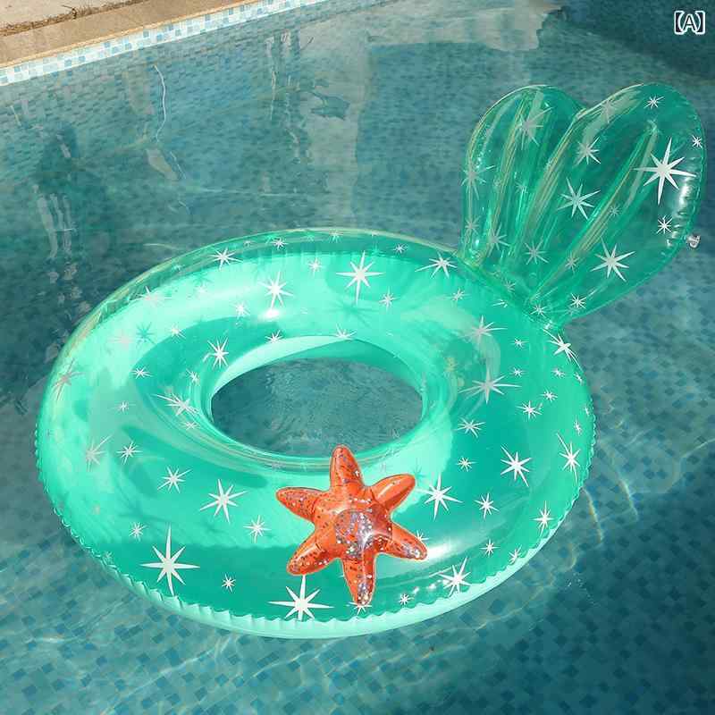 ・カテゴリ: スイムリング・主な素材: 環保PVC・PVC厚: 0.2mm・デザイン: ヒトデ、美人魚、2気室ハンドル付き・カラー展開: ブルー、ピンク、イエロー・サイズ展開: 70#、90#、100#、110#、120#・用途: 水泳・水...
