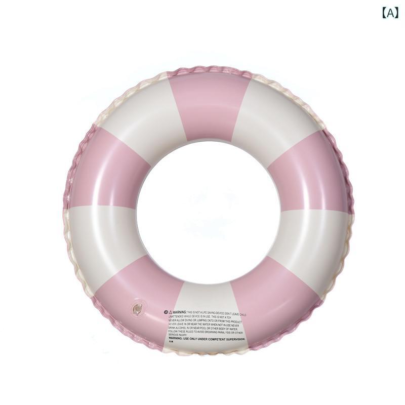 ・カテゴリ: 浮き輪・主な素材: PVC・柄: カートゥーン・カラー展開: レトロピンク、レトロブルー、ストライプブルー、ストライプオレンジ、ストライプグリーン・サイズ展開: 60#、70#、80#、90#