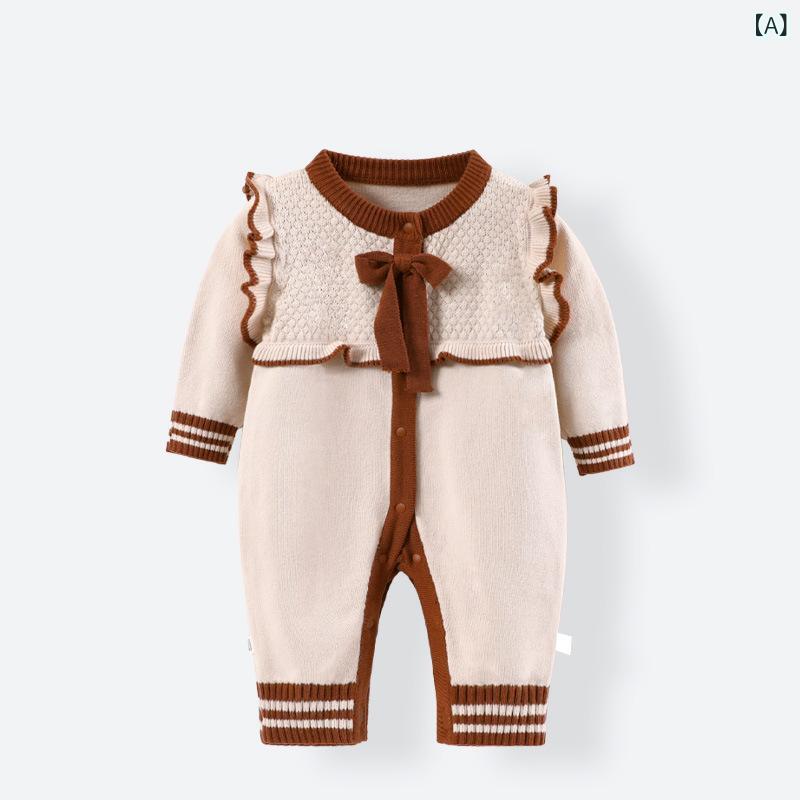 ・カテゴリ: 连身衣、爬服・スタイル: シンプル・主な素材: 棉・袖丈: 長袖・カラー展開: 米色・サイズ展開: 66cm、73cm、80cm、90cm、100cm