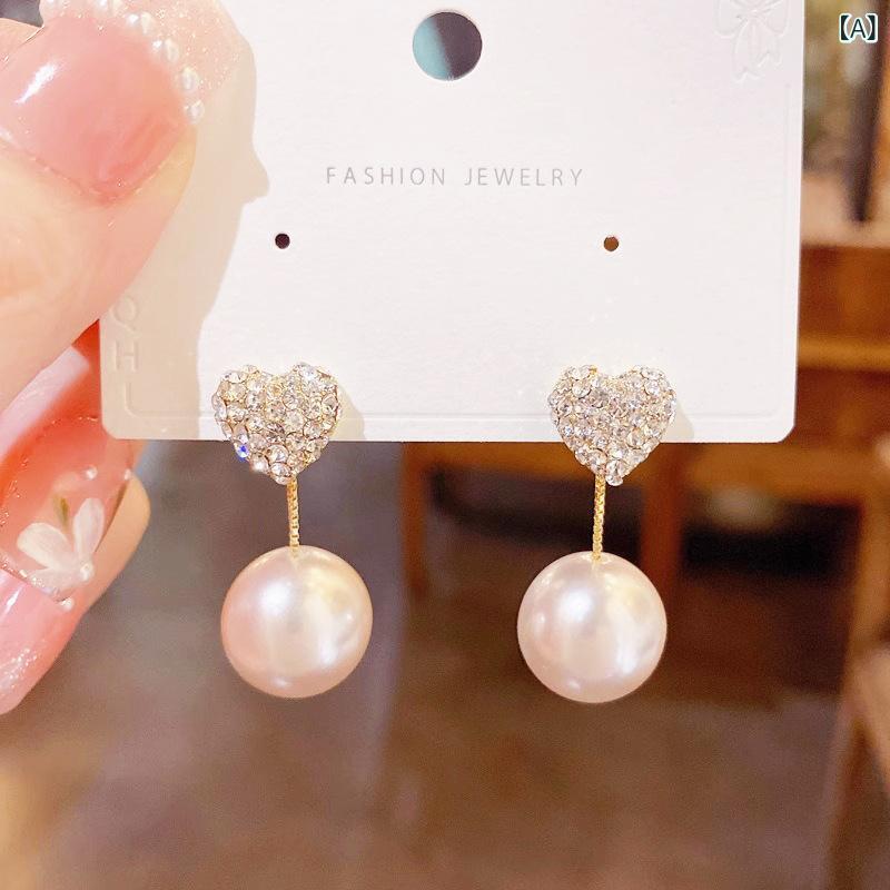 ・カテゴリ: 耳飾り・主な素材: 合金（耳針部分は銅）・加工技術: 電気メッキ・デザイン: ハート型・スタイル: ファッション通勤・カラー展開: ハートピアス（1ペア）・対象: レディース
