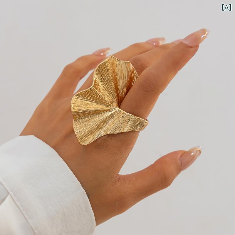 ・種類: オープンリング・素材: 金属・デザイン: 葉・処理プロセス: 電気メッキ・スタイル: レディース、レトロスタイル、文芸レトロ・カラー展開: ライトゴールド、ホワイトK・製品カテゴリ: ハンドアクセサリー・モチーフ: 植物、花、葉