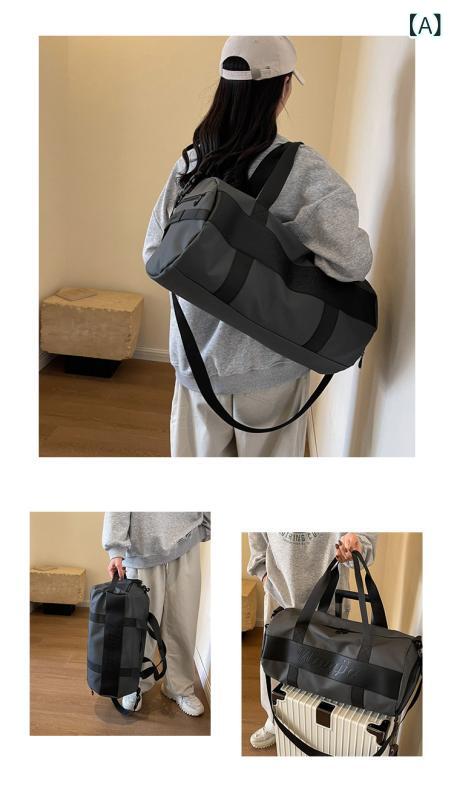 ・容量: 20-35L・素材: 布・機能: 通気、超軽量、耐摩耗、収納可能、乾湿分離・対象性別: 男女兼用・裏地素材: ポリエステル・柄: 無地・スタイル: 都市ミニマリズム・流行要素: 縫い糸・カラー展開: グレー、ブルー、ブラック、ピン...