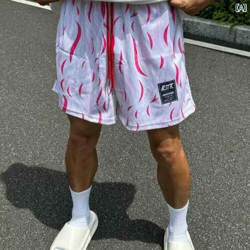 ・カテゴリ: 三分丈パンツ・主な素材: ポリエステル ・パンツのシルエット: ストレート・伸縮性: ややあり・スタイル: スポーツ・カラー展開: レッド、グレー・サイズ展開: M、L、XL、2XL、3XL