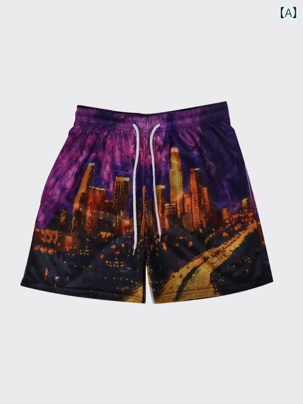 ・カテゴリ: パンツ・パンツ丈: ショートパンツ・誤差範囲: 2cm・対象性別: メンズ・スタイル: カジュアル、ストレート、スポーツカジュアル・素材: ポリエステル・素材割合: 95%・インナー: なし・裏地素材: ポリエステル・裏地割合...