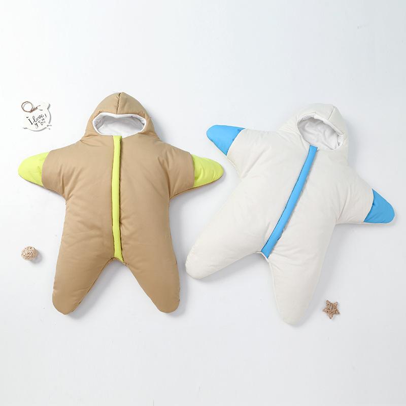 ・対象: 新生児、乳幼児（0-1歳）・スタイル: 衣服式・生地の厚さ: 極厚・ファスナー素材: ナイロン・柄: 無地・長さ: 80cm・カラー展開: ドット、カーキグリーン、ホワイトブルー、恐竜柄・サイズ展開: 72×77・安全基準: A類...