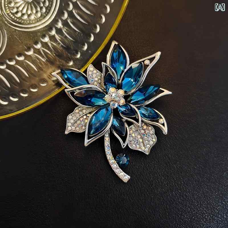 ・カテゴリ: 胸針・対象: 女性・デザイン: 花柄・加工技術: ラインストーン埋め込み・カラー展開: 花都・装飾モチーフ: 花・機能: 装飾、多機能、ギフト用・スタイル: 欧米風・スタイル分類: ファッション・通勤