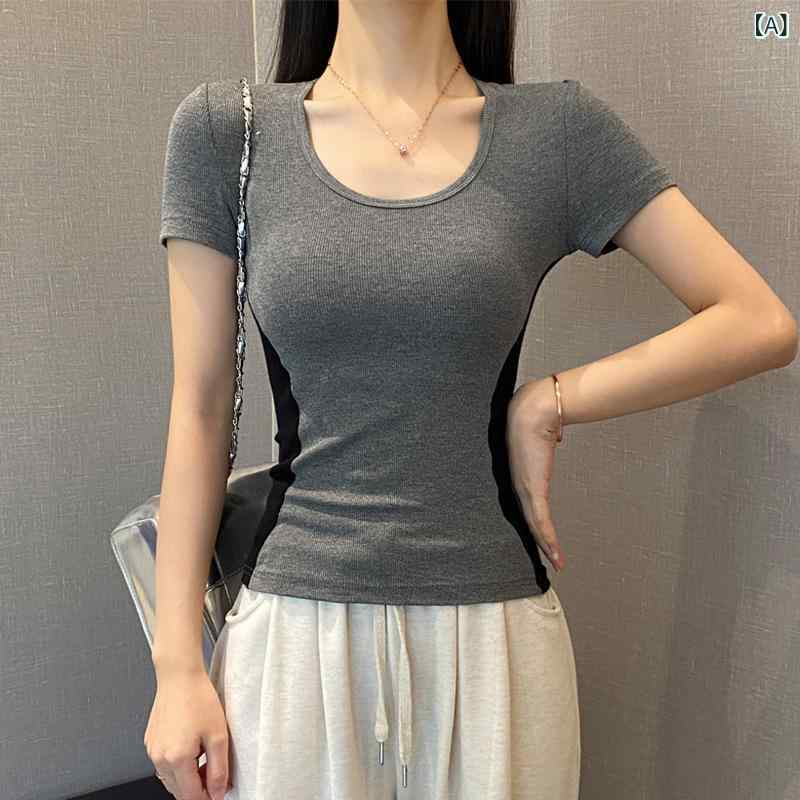 ・カテゴリ: Tシャツ・スタイル: カジュアル、ガーリー・主な素材: レーヨン・素材の含有率: 95%以上・ネックライン: Uネック・袖丈: 半袖・袖の形状: レギュラースリーブ・シルエット: スリムフィット・着丈: 通常丈（約50cmから...