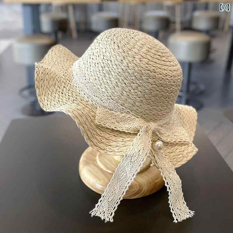 ・カテゴリ: 草帽・帽子のトップスタイル: 丸型・つばのスタイル: 広つば・カラー展開: ベージュ（帽子）、カーキ（帽子）、ベージュ（バッグ）、カーキ（バッグ）・サイズ展開: 52-54cm（2-5歳児向け）・機能: 防紫外線、通気性、日よ...