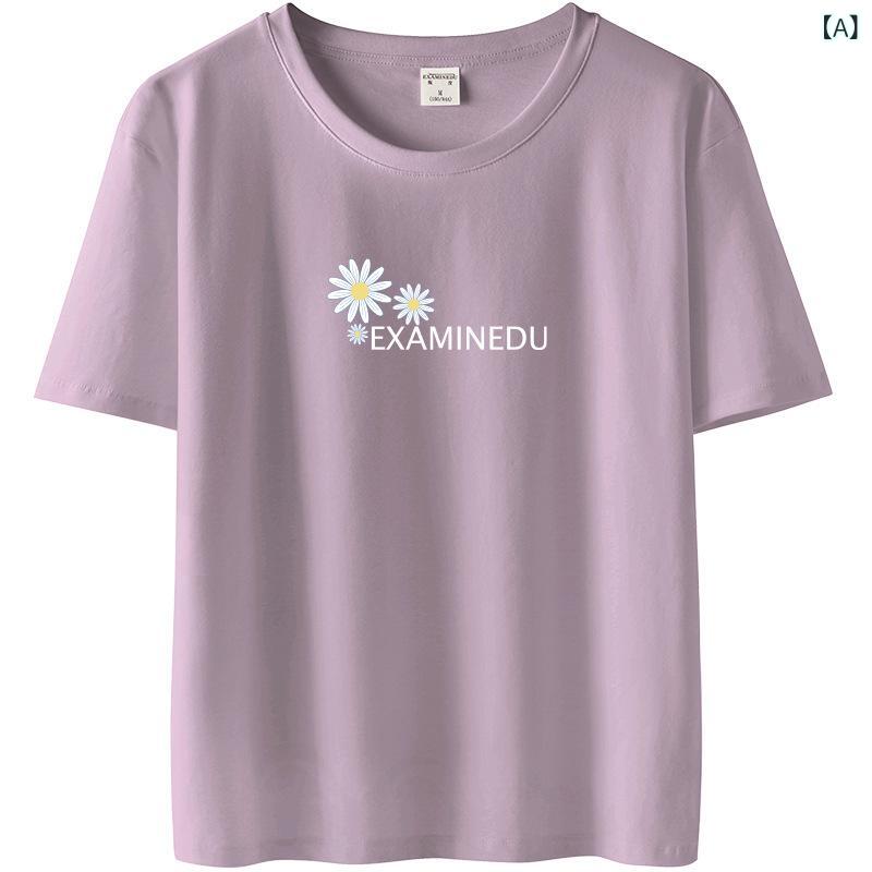 ・カテゴリ: Tシャツ・スタイル: カジュアル、フェミニン・主な素材: 綿 90%以上95%以下、ポリウレタン 30%以下・柄: 花柄・ネックライン: クルーネック・袖丈: 半袖・袖型: レギュラースリーブ・フィット感: ルーズフィット・カ...