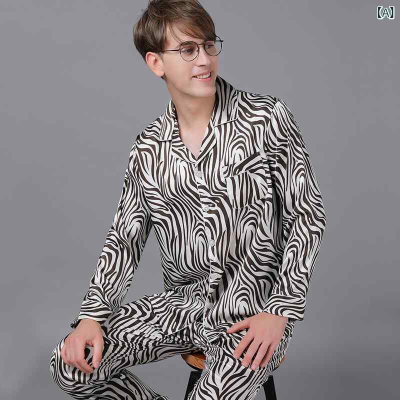 ・カテゴリ: セットアップ・素材: ポリエステル・生地の厚さ: 薄手・袖丈: 長袖・パンツ丈: 長ズボン・機能: カジュアル、通気性、睡眠、部屋着、冷感、快適・カラー展開: 斑紋（メンズ）、斑紋（レディース）、ダブルボタンホワイト（メンズ）...