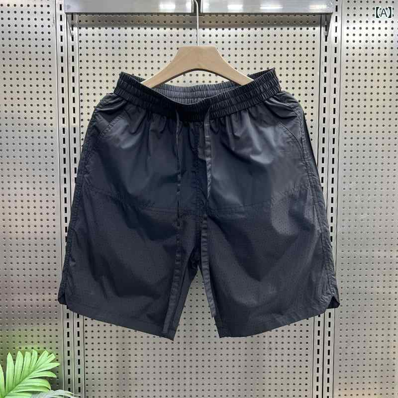 ・カテゴリ: 五分丈パンツ・主な素材: ポリエステル 67%・カラー展開: ブラック、アプリコット・サイズ展開: M、L、XL、2XL、3XL・シルエット: ワイド・スタイル: ストリート