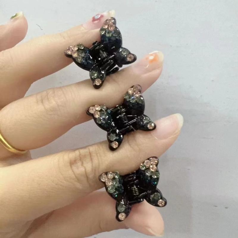 ・カテゴリ: ヘアアクセサリー・タイプ: ヘアクリップ（バンスクリップ）・素材: 混合素材・加工技術: ハンドメイド・カラー展開: シャンパンブラウン、グラデーションピンク、シャンパンダークブルーグレー、マルチカラー、ダークパープル、ピュア...