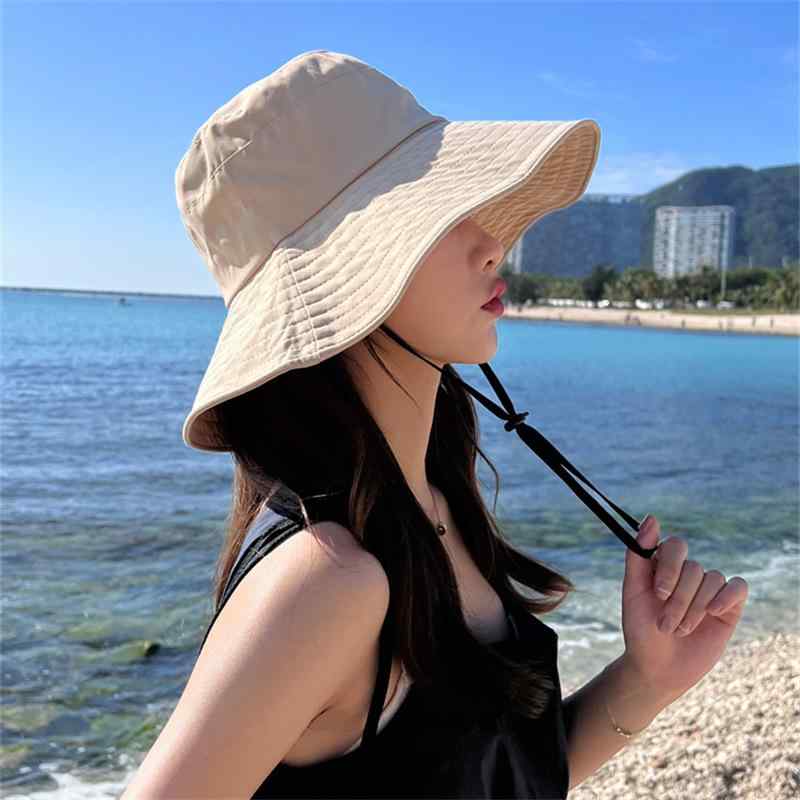 ・カテゴリ: 漁夫帽・デザイン: 波（浪花）・帽子の形: （フラットトップ）・つばの形: 広い（ワイドブリム）・カラー展開: ピンク、ブラック、イエロー、カーキ、ブルー、M色・機能: 通気性、防風、遮光・スタイル: ナチュラル、可愛い、フレ...