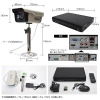 ■自動的に顔をキャッチしてズーム。人物の顔を確認・録画できる防犯カメラシステムです。 ■赤外線ライト付なので、もちろん夜でも撮影OK。 ■24時間自動的に撮影しつづける、カメラとコントロールボックス（レコーダー）のセットとなります。 ■IE...