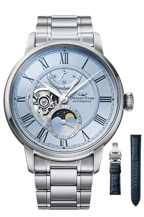 Orient Star Classic Collection M45 F7 Mechanical Moon Phase 2025 RK-BT0003L 【製品スペック】 駆動方式 機械式 キャリバーNo F7M42 ケース材質 ステンレスス...