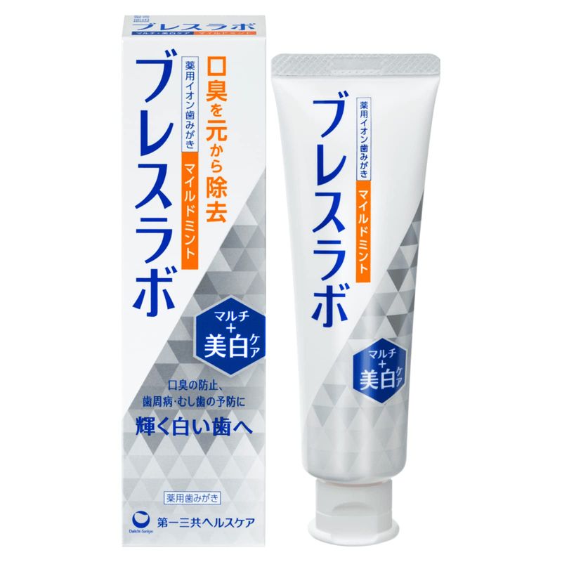 【メーカー・ブランド名】ブレスラボ【JAN】4987107630896【商品説明】口臭とその原因の歯周病やむし歯もマルチケアする薬用歯みがき原材料・成分ゼオライト、PEG-8、ラウロイルサルコシン塩(LSS)、ポリビニルピロリドン、フッ化ナ...