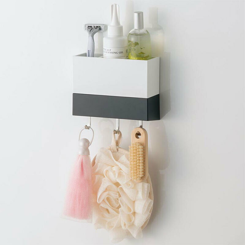 【お取り寄せ商品】タカラスタンダード　《どこでもラック》マルチラック＋フック（バス用） 品番：MGSBコモノイレ＋MGABフックS(W) 【お取り寄せ商品】タカラスタンダード ●セット内容： MGSBコモノイレ（CG）[41282569]＋...