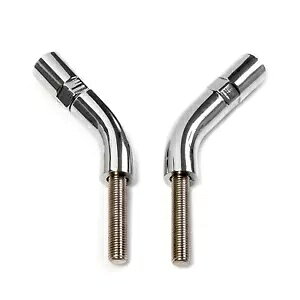 Chrome Mirror Stem Extenders For 1995-1998 Harley Dyna Convertible FXDS CONVクローム ミラー ステム エクステンダー 1995-1998 ハーレー ダイナ コンバー...