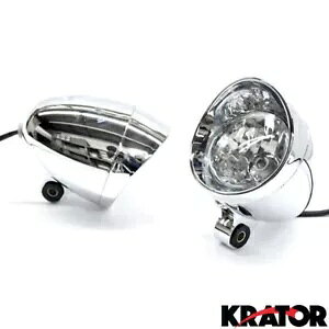 Custom Chrome Passing Fog Light For Victory V92C V92SC V92TC Deluxe Classicカスタム クローム パッシング フォグ ライト ビクトリー V92C V92SC V92T...