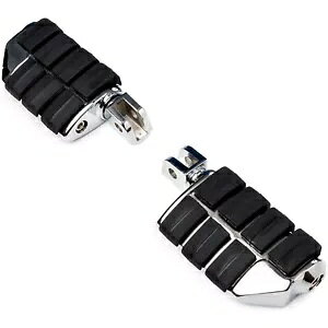 Chrome Dually Style Foot Pegs For Suzuki Boulevard M90 2009-2018 (Front Only)クロームデュアルスタイルフットペグ スズキブルバード M90 2009-2018 (フ...
