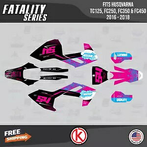 Graphics Kit for Husqvarna TC125 FC250 FC350 FC450 2016 2017 2018 Fatality - Magグラフィックスキット Husqvarna TC125 FC250 FC350 F...