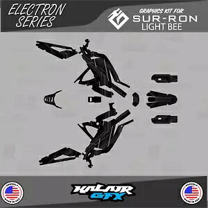 Graphics Kit for Surron Light Bee (All Years) Electron Series - SmokeSurron Light Bee (全年式) Electron シリーズ用グラフィック キット - ス...