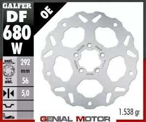 Galfer Front Brake Disc WAVE FIXED 292x5mm HARLEY.D SPRINGER CLASSIC SOFTAIL2006Galfer フロントブレーキディスク WAVE FIXED 292x5mm H...