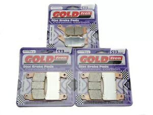 Goldfren S33 Brake Pads Front & Rear For Honda CBR 600 F3/F4/F5/F6 2003-2006Goldfren S33 ブレーキパッド フロント & リア ホンダ CBR 600 F...