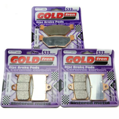 Goldfren Brake Pads Front & Rear For Yamaha FJR 1300 A ABS/2 Pad Front 2003-2005Goldfren ブレーキパッド フロント & リア ヤマハ FJR 1300 ...