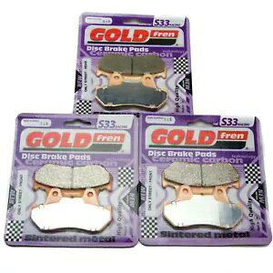 Goldfren S33 Brake Pads Front & Rear For Honda CX 650 TD Turbo 1983Goldfren S33 ブレーキパッド フロント & リア ホンダ CX 650 TD ターボ 1983...