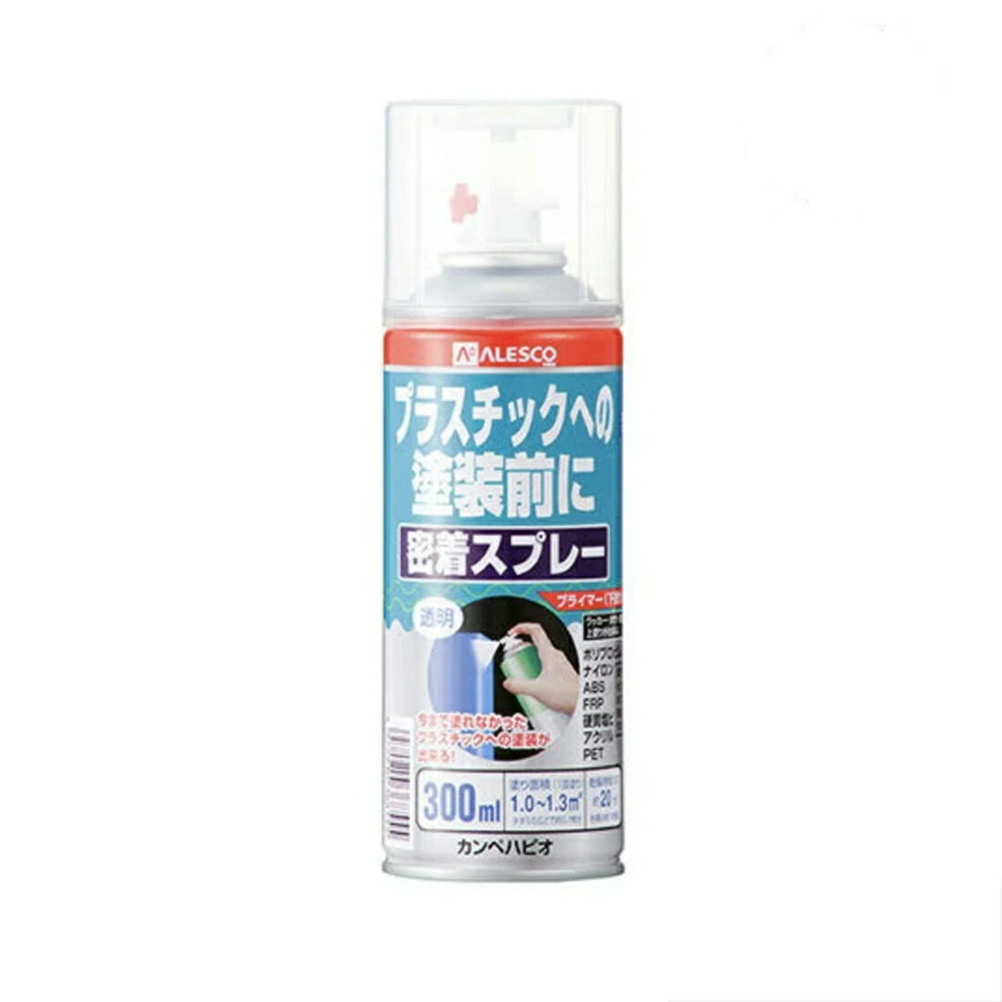 商品説明商品名プラスチック用　 密着スプレー 透明 メーカー名株式会社カンペハピオ 特徴 ・塗装の密着が悪いプラスチック素材に本品を下塗りすると、上塗り塗料との密着が高まります。 ・乾きが速く、透明に仕上がります。・塗料は細かなキリ状に噴射...