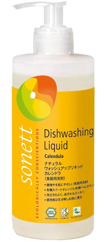 sonett ソネット 食器用洗剤 ウォッシュアップリキッド カレンドラ ポンプ付 オレンジ 本体 300ml 肌にやさしい 敏感肌 オーガニック 自然由来 S3664商品サイズ (幅×奥行×高さ) :6×6×16.8cm原産国:ドイツ内容...